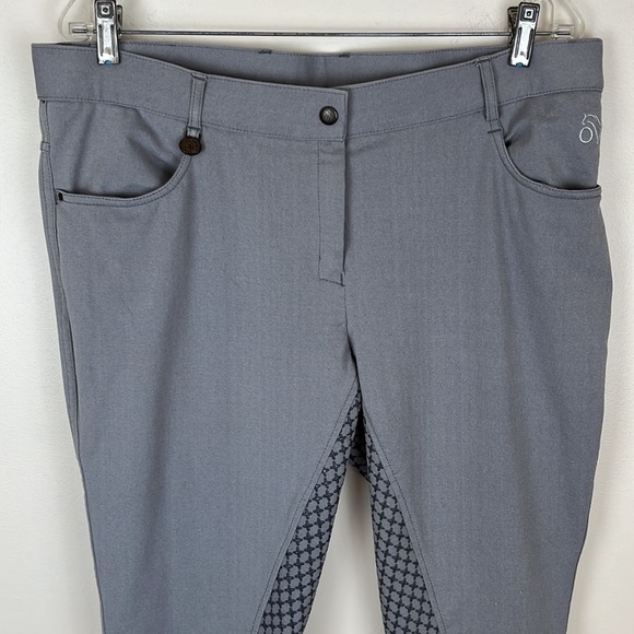 Ovation | Pants & Jumpsuits | Ovation Equestrian Gray Full Seat Grip ...